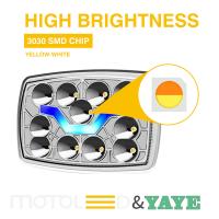 China YAYE CD70 CG125 70cc 12V LED Headlight with DRL and Turn Indicator for sale