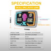 China CD70 CG125 LED Headlight 18LED High Power with Projector Lens for sale