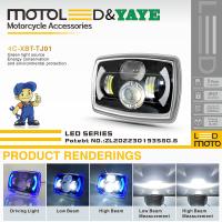 China CD70 Motorcycle LED Headlight 12V 70cc with DRL White Blue Light for sale