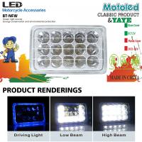 China YAYE CG125 LED Headlight 12 Chip DC12V White Blue DRL Motorcycle Light for sale