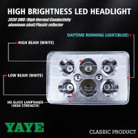 China YAYE CG125 LED Headlight 6 Chip DC12V White Blue DRL Motorcycle Light for sale