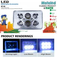 China YAYE CG125 LED Headlight 6 Chip DC12V White Blue DRL Motorcycle Light for sale