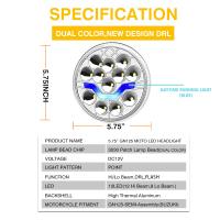 China YAYE GN125 LED Motorcycle Headlight with DRL Function High Thermal Conductivity Aluminum Shell and 3030SMD Lamp Bead 743x312x310mm for sale