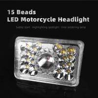 China YAYE High Power 18 Beads Motorcycle LED Square Headlight with 1800LM Brightness and 50000 Hours Lifespan for sale