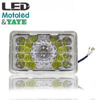 China YAYE High Power 18 Beads Motorcycle LED Square Headlight with 1800LM Brightness and 50000 Hours Lifespan for sale