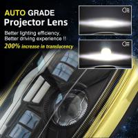 China YAYE CD70 70cc Motorcycle Headlight Assembly with 6500K Projector Lens and Aviation Aluminum Parts for High Low Beam DRL Flash for sale