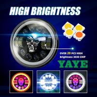 China 7 Inch Motorcycle LED Headlight with 6500k Color Temperature 10000LM Lumen and DC12V Voltage for sale