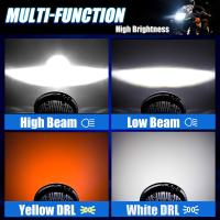China 7 Inch Motorcycle LED Headlight with 6500k Color Temperature 10000LM Lumen and DC12V Voltage for sale