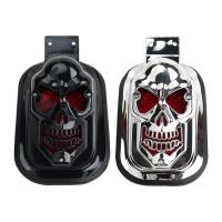 China Skull Head Shape Red LED Motorcycle Tail Light with Rear Position for Enhanced Visibility for sale