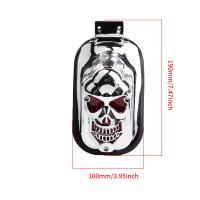 China Skull Head Shape Red LED Motorcycle Tail Light with Rear Position for Enhanced Visibility for sale