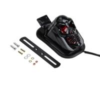 China Skull Head Shape Red LED Motorcycle Tail Light with Rear Position for Enhanced Visibility for sale