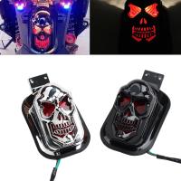 China Skull Head Shape Red LED Motorcycle Tail Light with Rear Position for Enhanced Visibility for sale