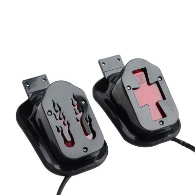 China 12V Universal Fit LED Motorcycle Tail Light with 12-Month Warranty - Flame Style Rear Light for sale