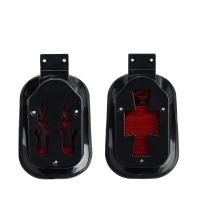 China 12V Universal Fit LED Motorcycle Tail Light with 12-Month Warranty - Flame Style Rear Light for sale
