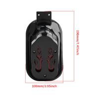 China 12V Universal Fit LED Motorcycle Tail Light with 12-Month Warranty - Flame Style Rear Light for sale