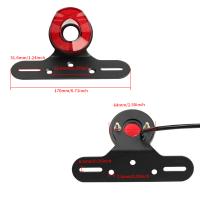 China Universal 12V LED Tail Light with Red/Smoke Lens and 1 Year Warranty for Motorcycles for sale
