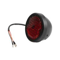 China Vintage Mesh Motorcycle Tail Light with Red Lenses and Durable Construction for Harley Chopper Bobber Cafe Racer for sale
