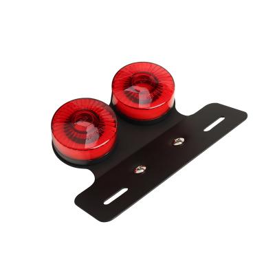 China Universal Motorcycle Parts Rear Tail Number Plate Holder Light   Motorcycle Turn Signal Tail Light for sale
