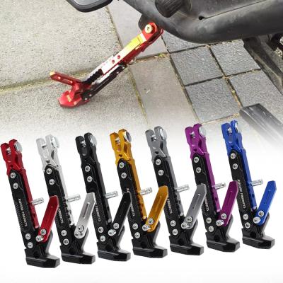 China Motorcycle Kickstand Adjustable Side Feet Parking Rack Support Foot Frame Aluminum Alloy  Motorcycle Universal Tripod for sale