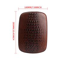 China 8 Suction Cup crocodile Leather Brown 8 Sucker Vintage Cushion Motorcycle Seat for Harley Sportster XL1200 883 72 48 for sale