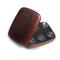China 8 Suction Cup crocodile Leather Brown 8 Sucker Vintage Cushion Motorcycle Seat for Harley Sportster XL1200 883 72 48 for sale