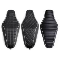 China Motorcycle Stitched Two-up Front Rear Seat Cushion Driver Passenger Pillion Pad For Harley Sportster Iron XL 883 1200 48 72 for sale
