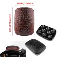 China 8 Suction Cups Pillion Motorcycle Seat Saddle Pad Rear Passenger Cafe Racer Seat Custom for Harley Cruise Chopper Bobber Seat for sale