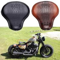 China Brown Crocodile Leather Custom Motorcycle Saddle Seat Sproteggerci Electronic Bike Cover for Chopper Bobber Motorcycles for sale