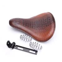 China Brown Crocodile Leather Custom Motorcycle Saddle Seat Sproteggerci Electronic Bike Cover for Chopper Bobber Motorcycles for sale