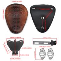 China Universal Moto Bobber Motorcycle Solo Seat Chopper Saddle Vintage Cushion Parts for Harley Davidson Iron 883 Sportster Softail for sale