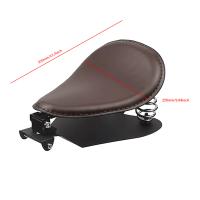 China Classic Motorcycle Seat With Seat Mount  Brown Color Motorcycle Solo Spring Seat for Harley for sale