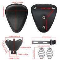 China Classic Motorcycle Seat With Seat Mount  Brown Color Motorcycle Solo Spring Seat for Harley for sale