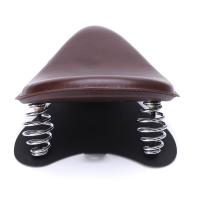 China Classic Motorcycle Seat With Seat Mount  Brown Color Motorcycle Solo Spring Seat for Harley for sale