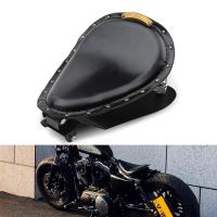 China Motorcycle Universal Black Brown Driver Solo Seat Spring Bracket Mounting Kit Solo Driver Sportster Seat Bobber Single Seat for sale