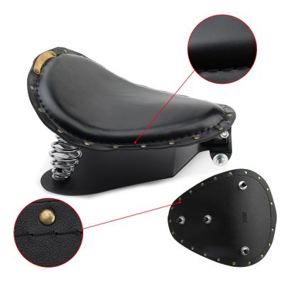 China Motorcycle Universal Black Brown Driver Solo Seat Spring Bracket Mounting Kit Solo Driver Sportster Seat Bobber Single Seat for sale