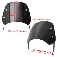 China Easy Assembly Motorcycle Windshield Deflector for Various Models Including for Honda and for Kawasaki with 5 7 Inch Lights for sale