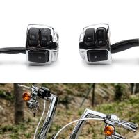 China Universal Motorcycle Spare Parts Horn Headlight Start 25mm Handle Switch for XL883 XL1200  Dyna Softail FL V-Rod for sale