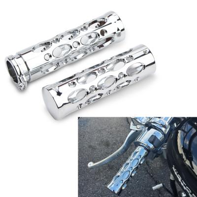 China High Quality CNC Metal Hand Grips for Harley Motorcycles Aluminum Alloy Handle Sleeve Tip 25mm Handlebar Grips for sale
