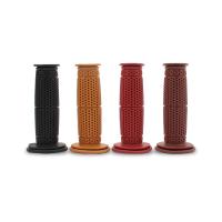 China Retro Classic Motorcycle Handle Grips New Rubber Handlebar 22mm for Cafe Racer Vintage Bike Universal Fitment Cafe Racer Vintage for sale