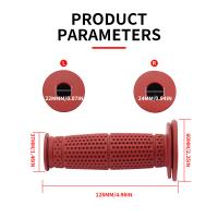 China Retro Classic Motorcycle Handle Grips New Rubber Handlebar 22mm for Cafe Racer Vintage Bike Universal Fitment Cafe Racer Vintage for sale