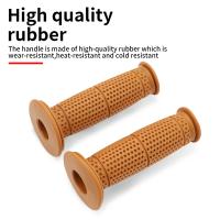 China Retro Classic Motorcycle Handle Grips New Rubber Handlebar 22mm for Cafe Racer Vintage Bike Universal Fitment Cafe Racer Vintage for sale