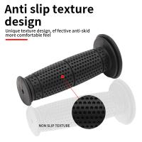China Retro Classic Motorcycle Handle Grips New Rubber Handlebar 22mm for Cafe Racer Vintage Bike Universal Fitment Cafe Racer Vintage for sale