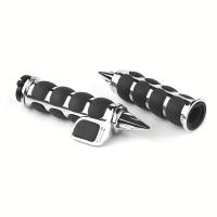 China For Zinc Alloy Motorcycle Handle Grip 22/25MM Driver's Glue Modification Accessories Pointed Design for sale
