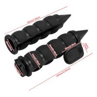 China For Zinc Alloy Motorcycle Handle Grip 22/25MM Driver's Glue Modification Accessories Pointed Design for sale