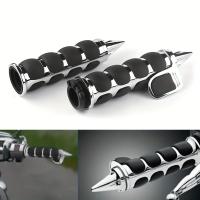 China For Zinc Alloy Motorcycle Handle Grip 22/25MM Driver's Glue Modification Accessories Pointed Design for sale