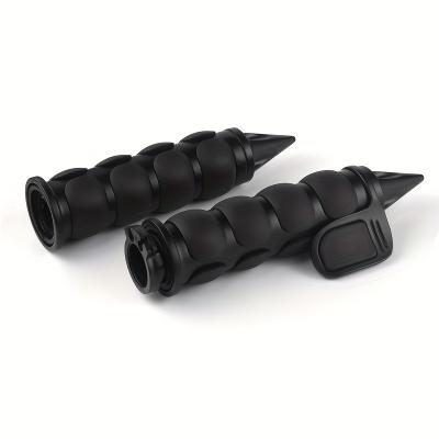China For Zinc Alloy Motorcycle Handle Grip 22/25MM Driver's Glue Modification Accessories Pointed Design for sale