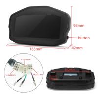 China Universal Digital Odometer Tachometer Speedometer Meter for Motorcycle Adjustable Speed Range 1-6 Gears for sale