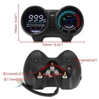 China Motorcycle Speedometer LED Digital Dashboard for CG125 RPM Meter Moto Dashboard Digital Panel for TITAN 150 Honda CG150 Fan150 for sale