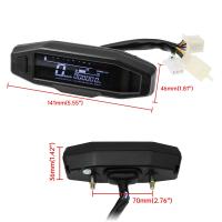 China Motorcycle Modification Instrument VA High-definition LCD Electronic Instrument, Speedometer, Speed Gauge, Oil Level Gauge for sale