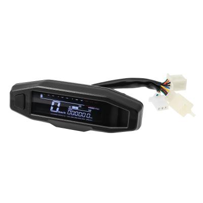 China Motorcycle Modification Instrument VA High-definition LCD Electronic Instrument, Speedometer, Speed Gauge, Oil Level Gauge for sale
